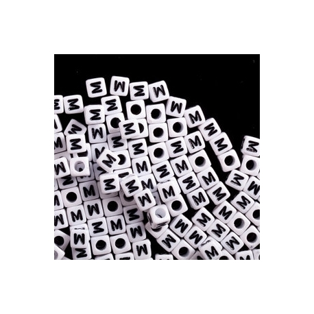 slovo M Plastične perle